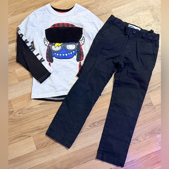 Matching Sets | Kids Monster Graphic Long Sleeve Pant Set Sz 5 | Poshmark